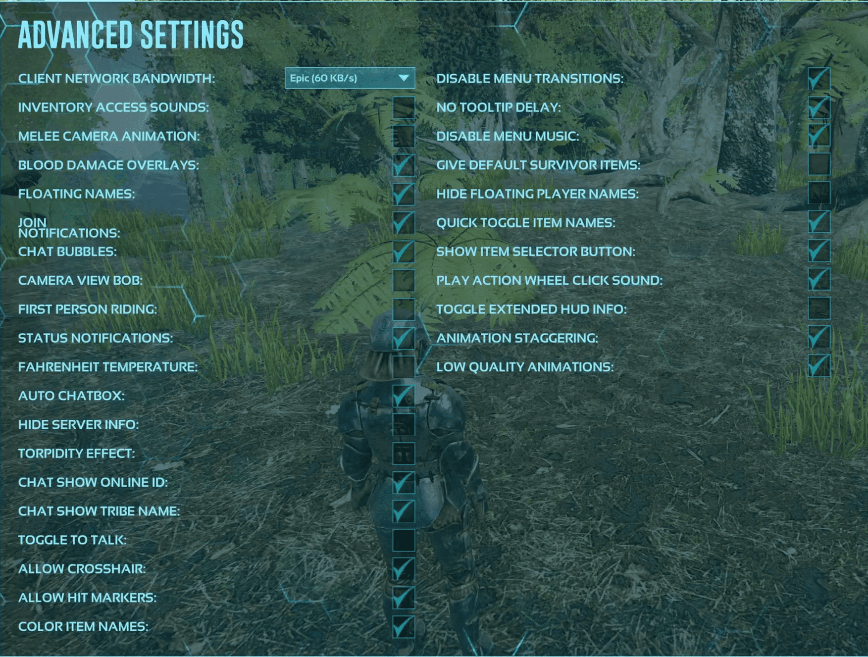 ARK PC Graphics settings - Ark Tested