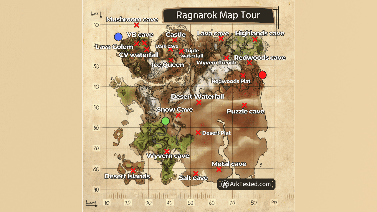 ARK Ragnarok map - Ark Tested